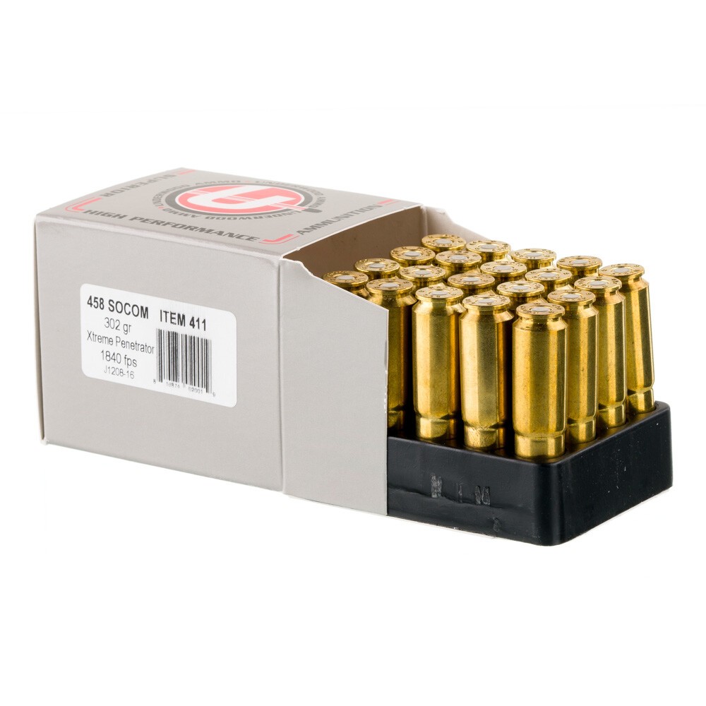 Underwood .458 SOCOM 302 Grain XP Ammo 20 Rounds [FC-816874020019]