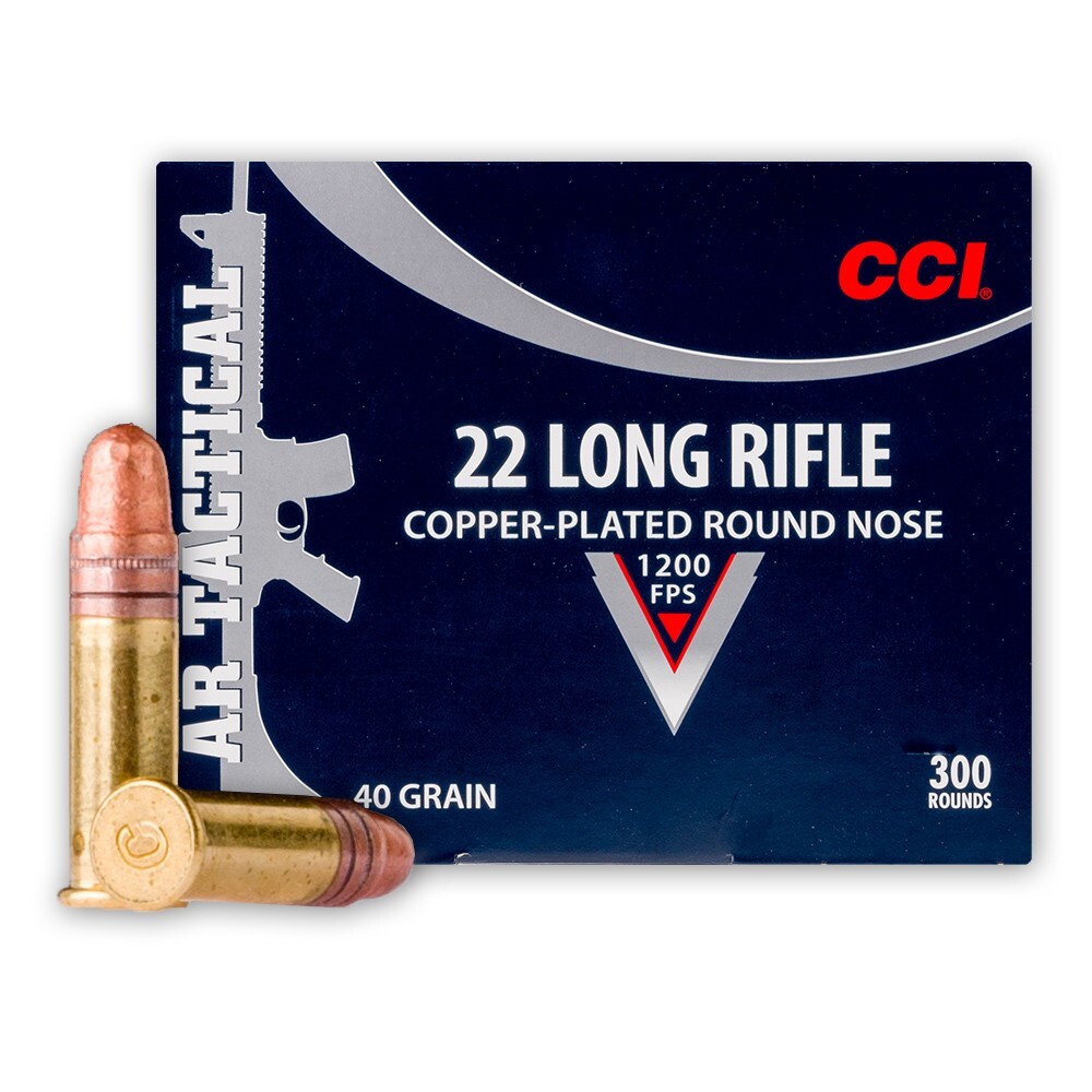 CCI AR Tactical .22 Long Rifle Ammunition 3000 Rounds CPRN 40 Grain [FC ...