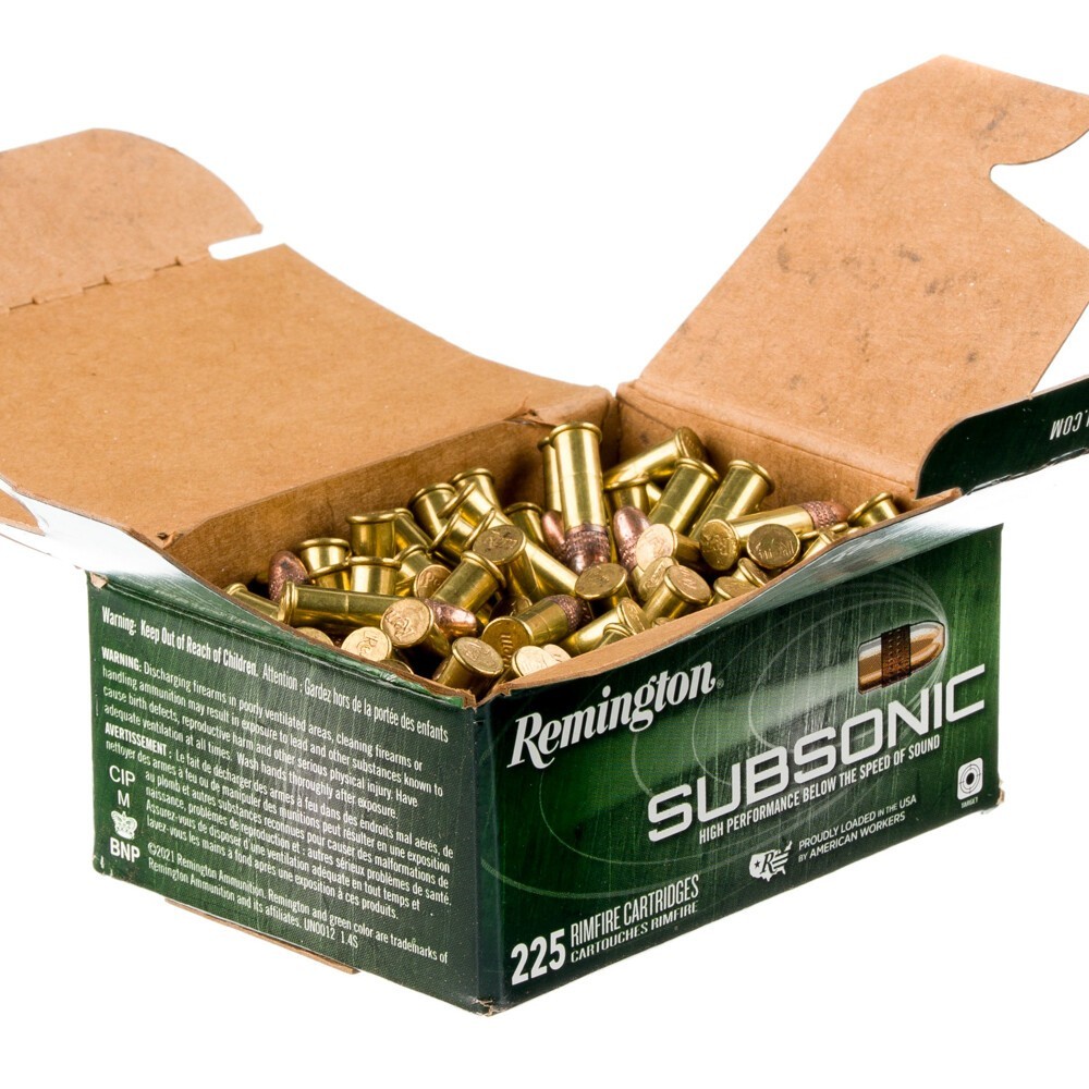 Remington Subsonic .22 LR 40gr CPHP 225 Rounds