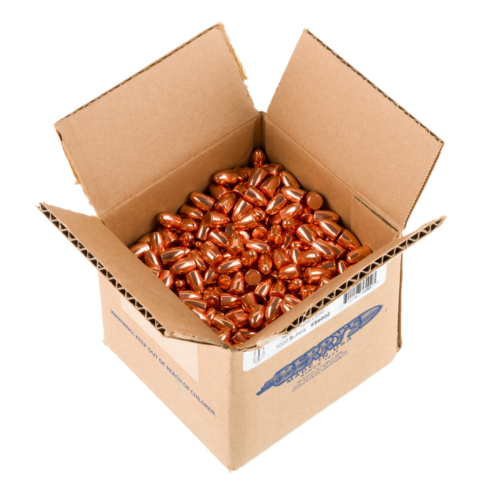 Berry's 9mm Bullets .356" Diameter 115 Grain Round Nose - 1000 [FC ...