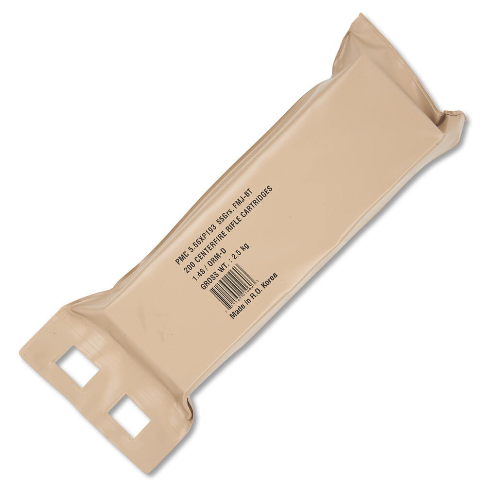 PMC X-TAC 5.56x45 NATO Ammunition 1000 Round Battle Pack M193 FMJ 55 Grain