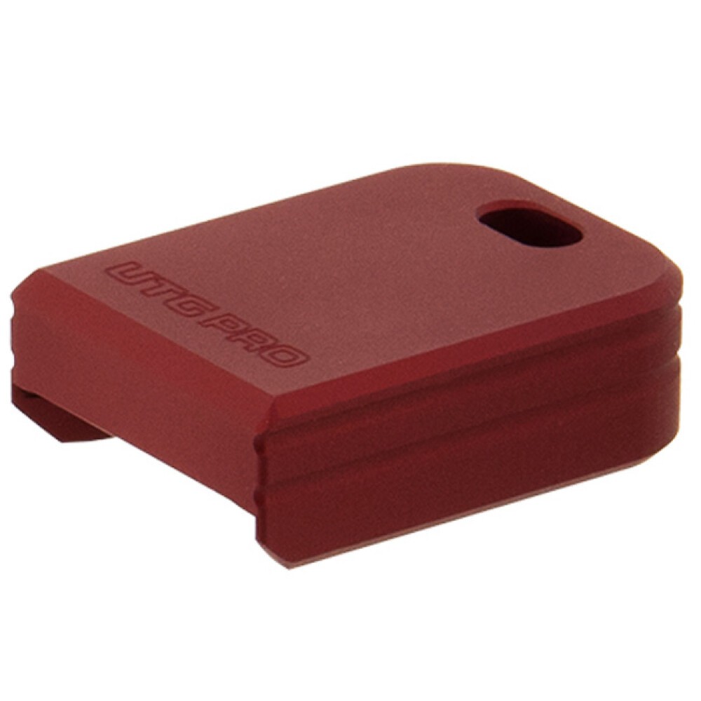 UTG PRO +0 Base Pad, SA XDm, Matte Red Aluminum [4717385554559]