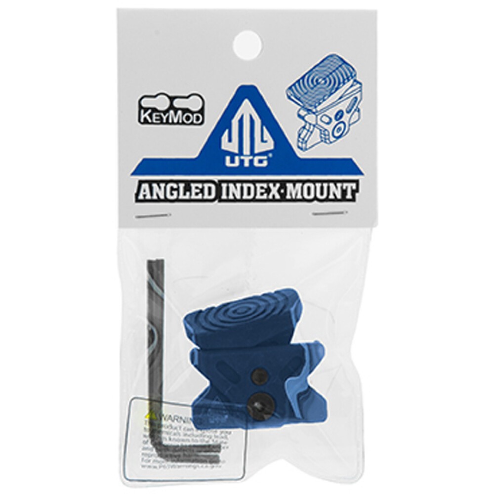 Leapers UTG M-LOK Angled Index Mount, Matte Blue [4717385554962]