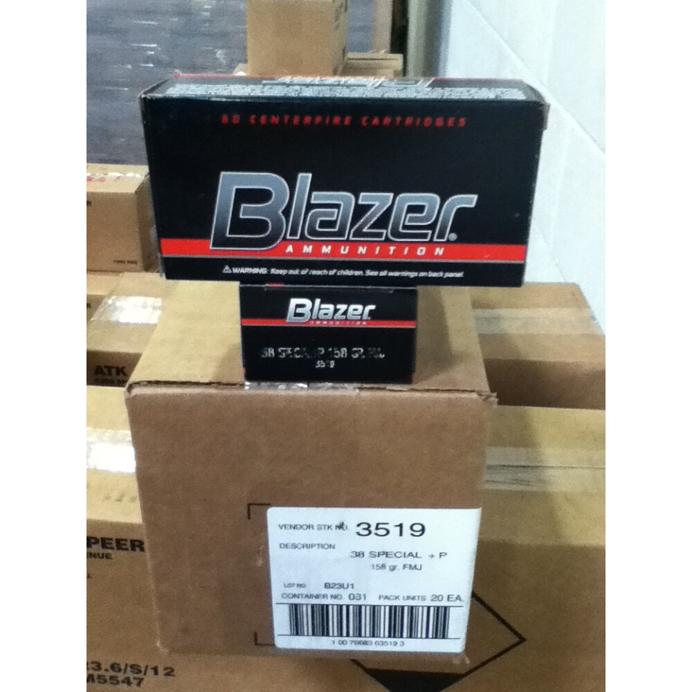 CCI Blazer .38 Special +P 158gr FMJ - 50 Rounds [FC-76683035196]