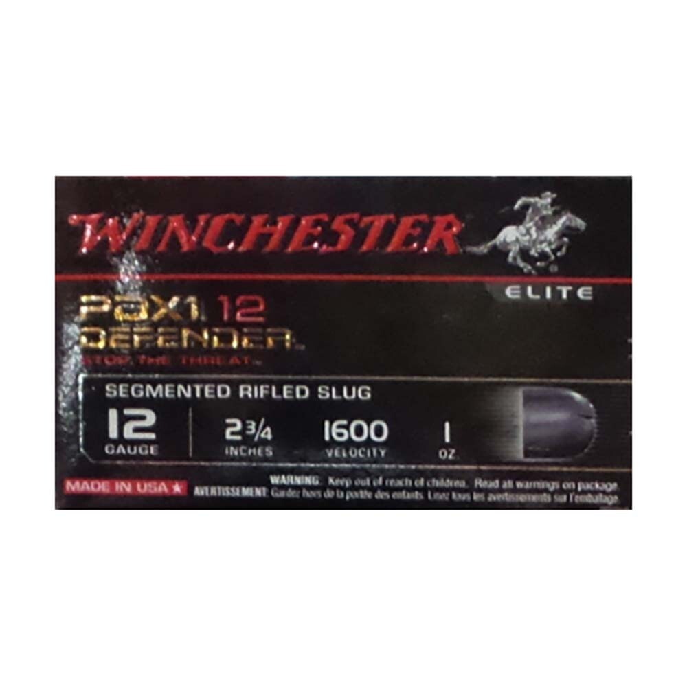 Winchester Defender 12 Gauge Shotshell 2-3/4" Segmented Rifled Slug [FC ...