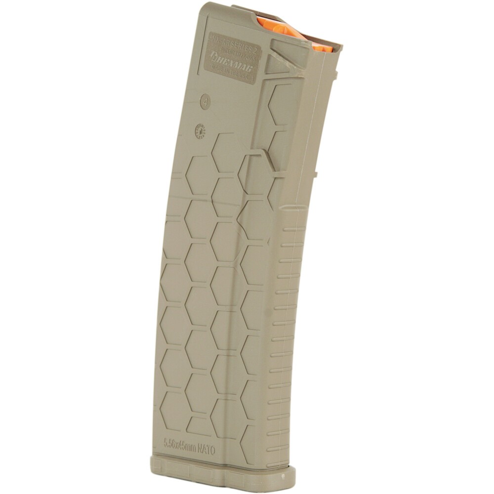 Hexmag 15-Round AR-15 Mag - 30-Round Body, FDE [85992200676]