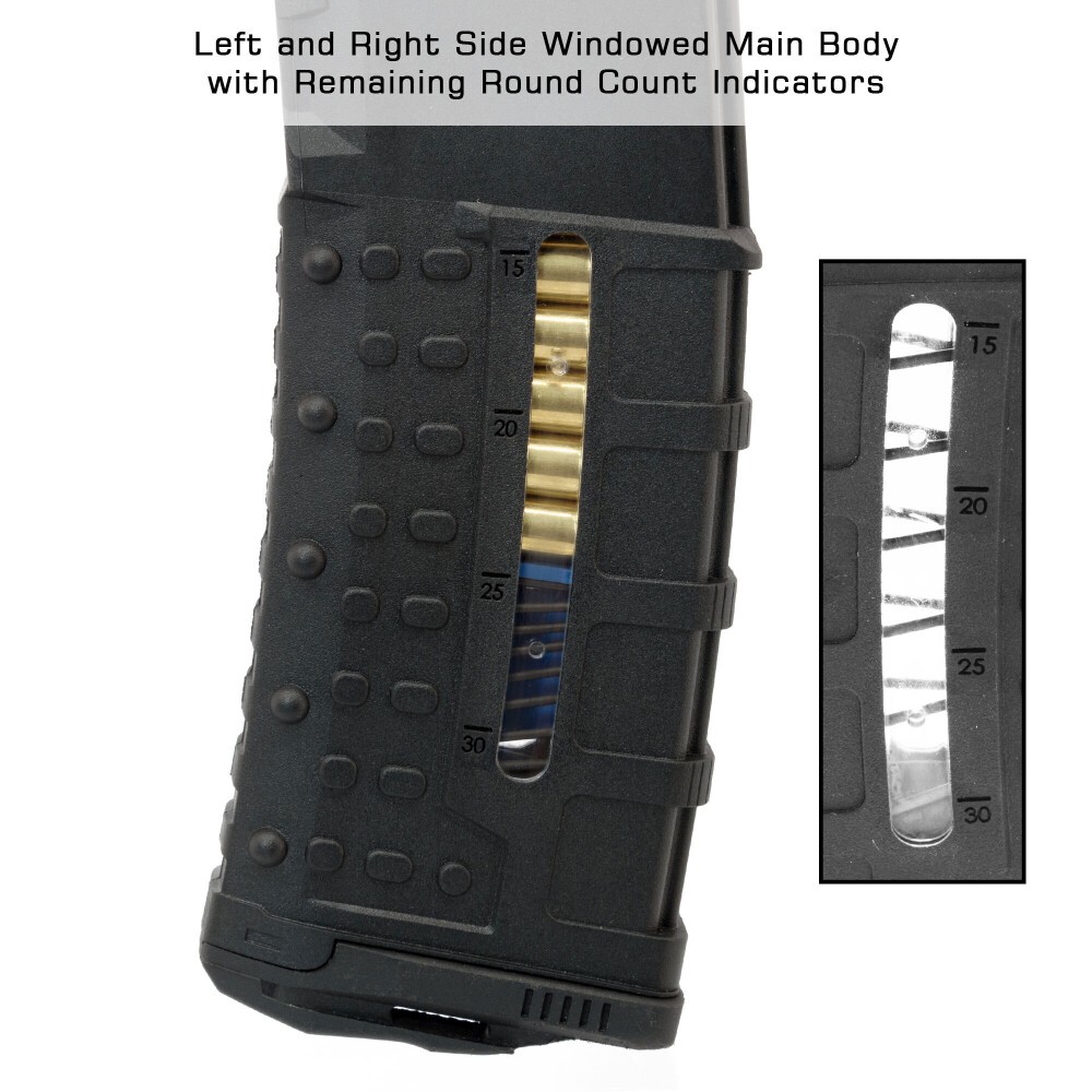 Leapers UTG AR-15 Mag .223/5.56 NATO 30rds Polymer Blk [4717385556003]