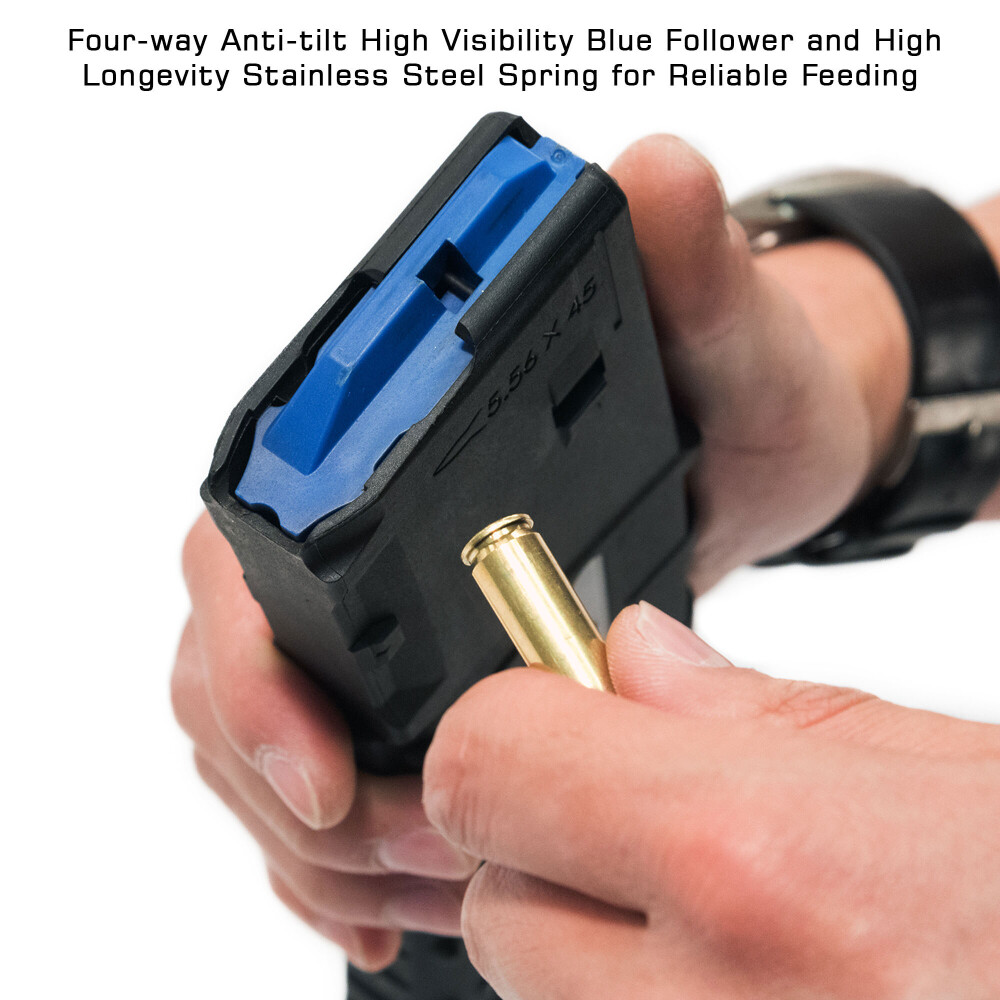 Leapers UTG AR-15 Windowed Magazine .223/5.56 NATO 30 Rounds Polymer ...