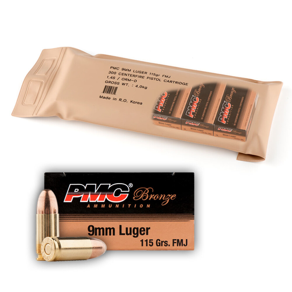 PMC Bronze 9mm Battle Pack - 115 Grain, 300 Rds [FC-741569070355]