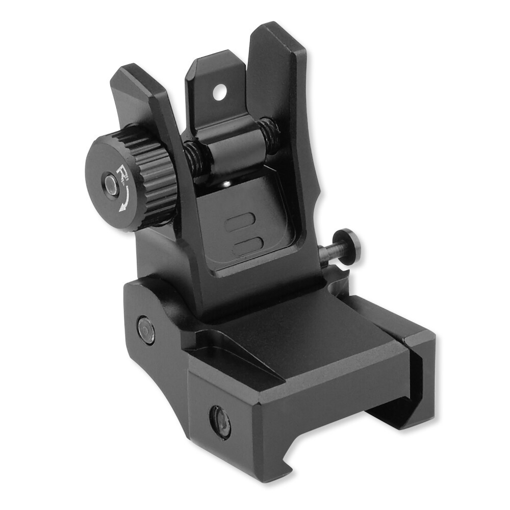Leapers UTG Low Profile Flip-up Rear Sight with Dual Aiming Aperture ...