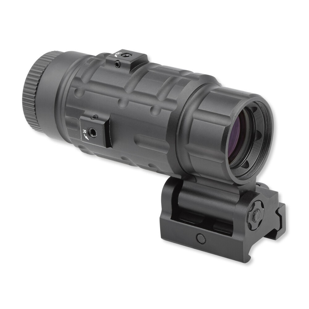 Leapers UTG 3X Magnifier Flip-2-Side QD Mount Black [FC-4717385550469]