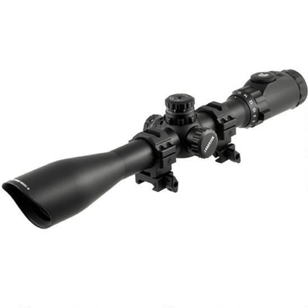 Leapers UTG ACCUSHOT SWAT IE 4-16x44 Rifle Scope Illuminated 36 Color Mil-Dot Reticle 1/4 MOA