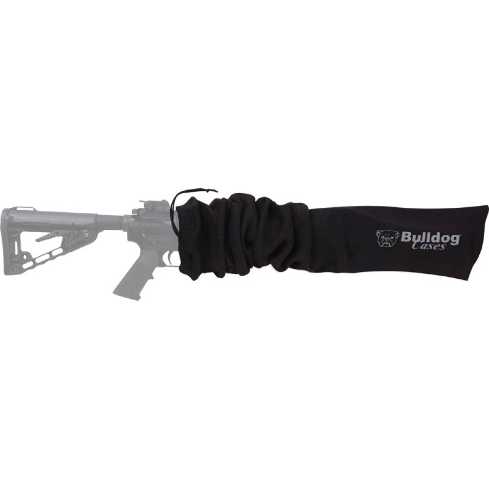 Bulldog Tactical Rifle Gun Sock 45"x6" Cotton Black [672352010992]