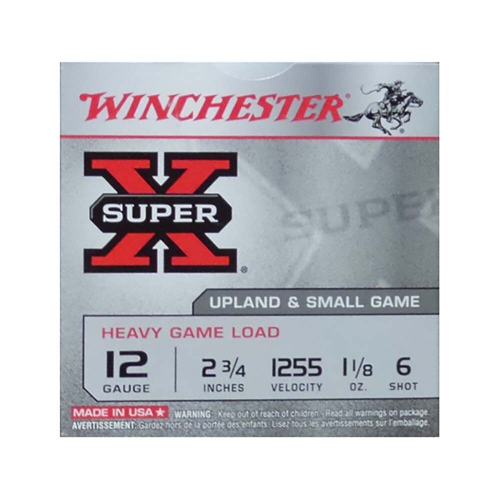 Winchester Super X Heavy Game 12 Gauge Shotshell 25 Rounds 2 3/4" #6 ...